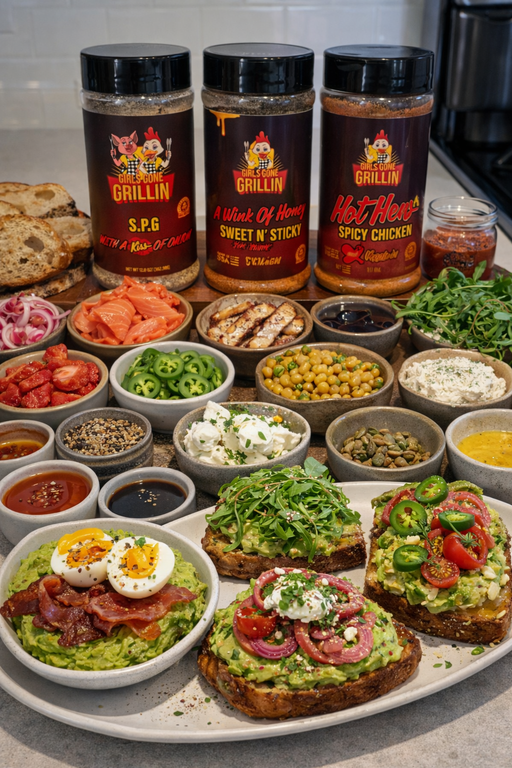 Avocado Toast Buffet Girls Gone Grillin’ Style – Girls Gone Grillin LLC